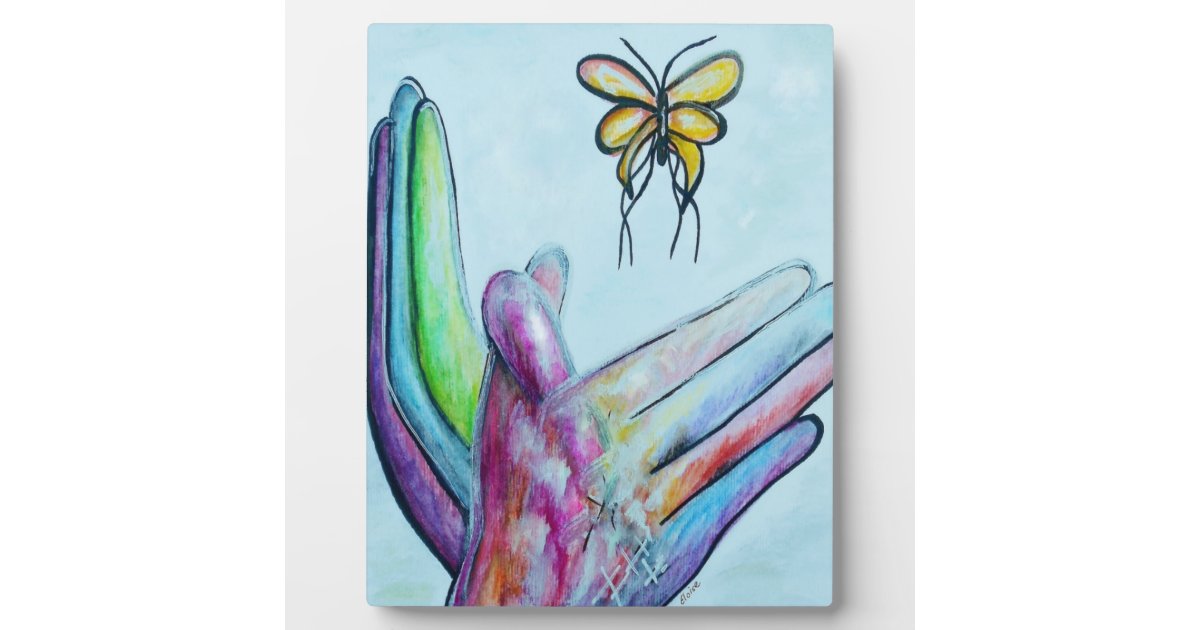 ASL Butterfly Plaque | Zazzle