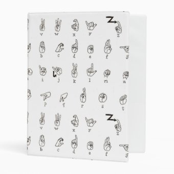 ASL Chart Binder | Zazzle