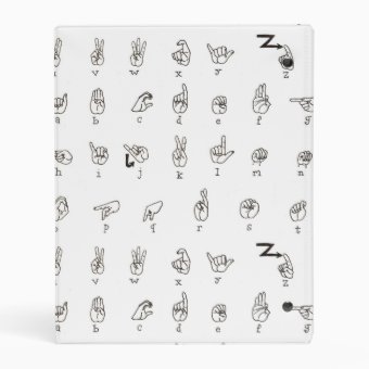 ASL Chart Binder | Zazzle