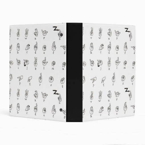 ASL Chart Binder | Zazzle