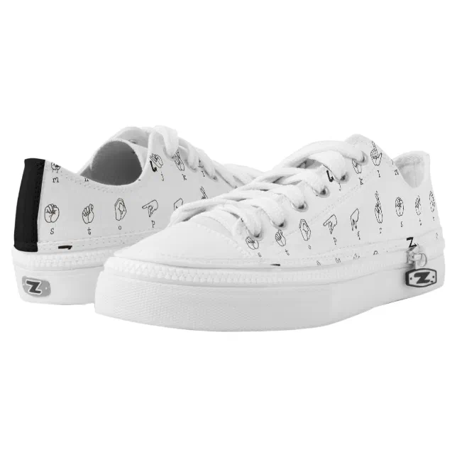 ASL Chart Shoes | Zazzle