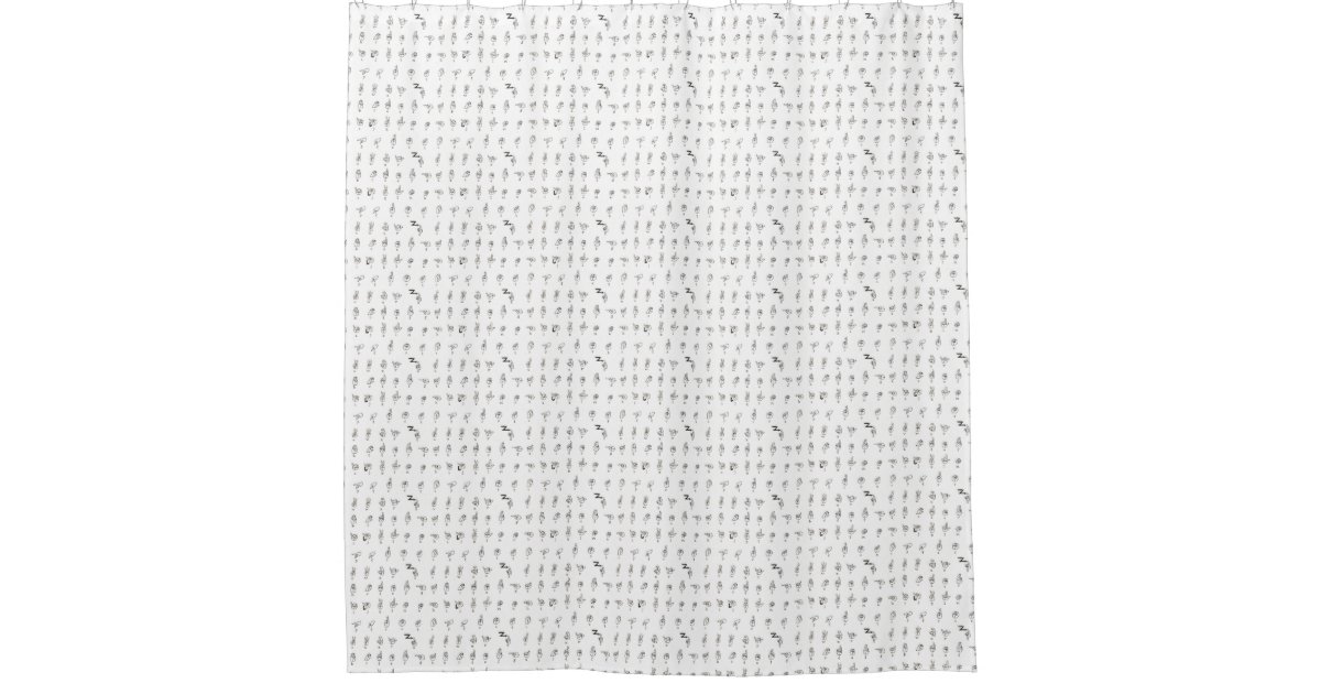 ASL Chart Shower Curtain | Zazzle