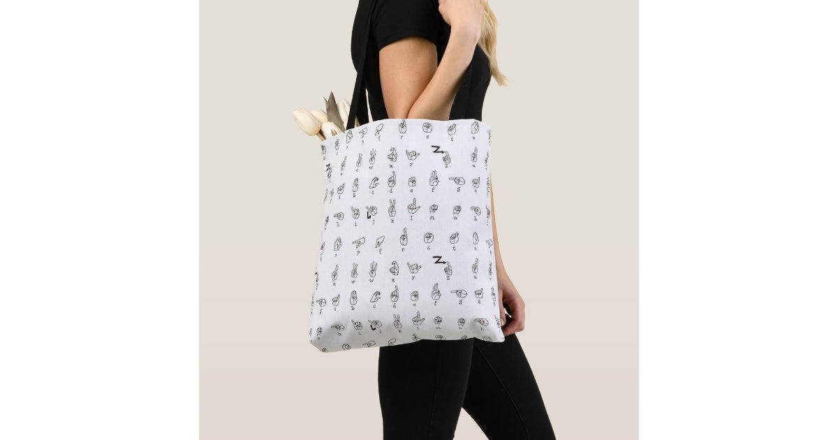 ASL Chart Tote Bag | Zazzle