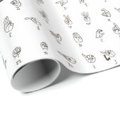 ASL Chart Wrapping Paper | Zazzle