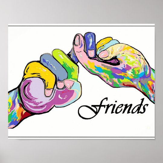 ASL Friends Poster | Zazzle.com