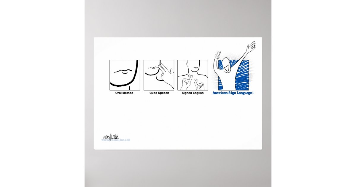 ASL Genki! Poster | Zazzle