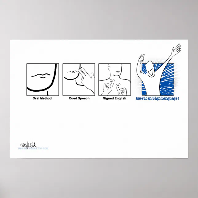 ASL Genki! Poster | Zazzle