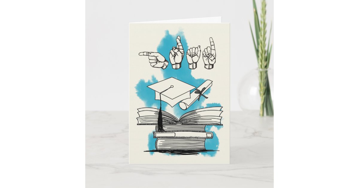 ASL Graduation Announcement | Zazzle