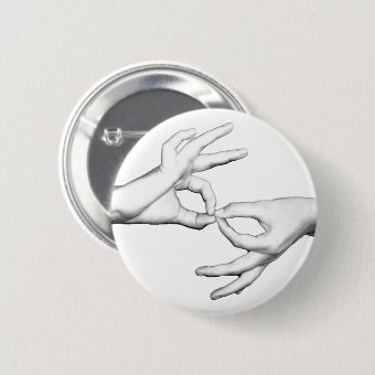 ASL Interpreter Pinback Button | Zazzle