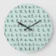 ASL Jade // American Sign Language Alphabet Large Clock | Zazzle