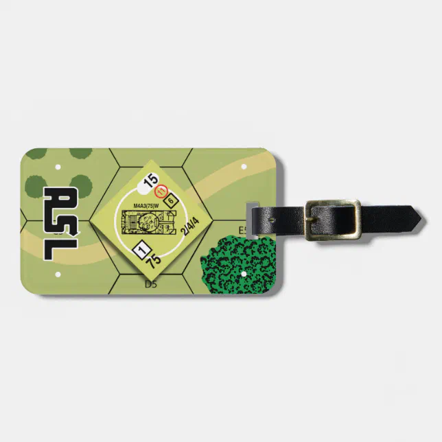 ASL Luggage Tag M4A3 Sherman | Zazzle
