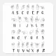 ASL Sign Language Alphabet Learner Gift Square Sticker | Zazzle
