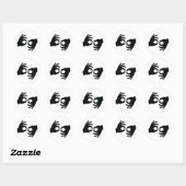ASL Sign Language Interpreter Hand Symbol Sticker | Zazzle