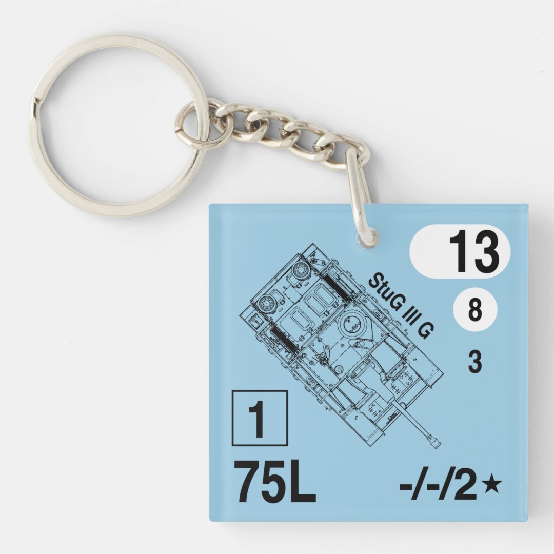 ASL StuG IIIG Keychain Fob | Zazzle