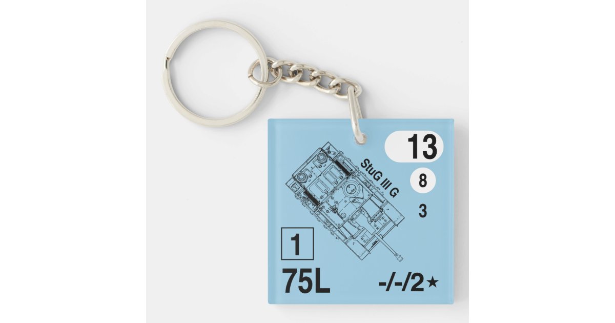 ASL StuG IIIG Keychain Fob | Zazzle