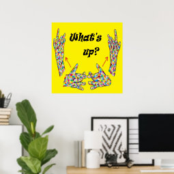 ASL What's UP? Poster | Zazzle