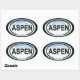Aspen Colorado Mountain Tag Stickers | Zazzle