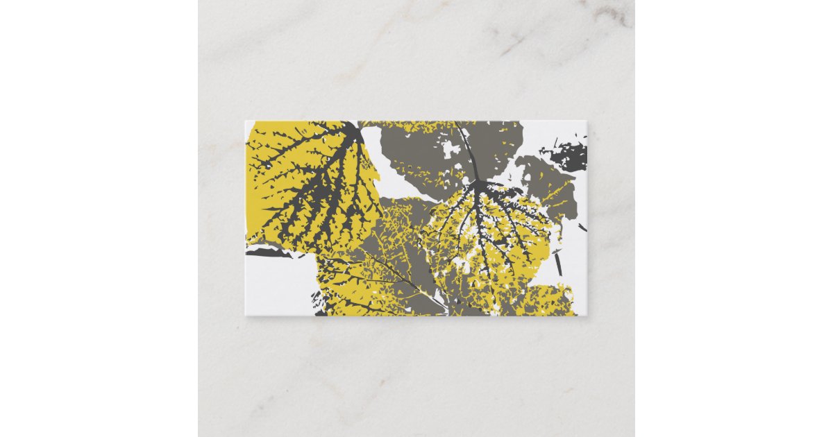 aspen leaves business card | Zazzle