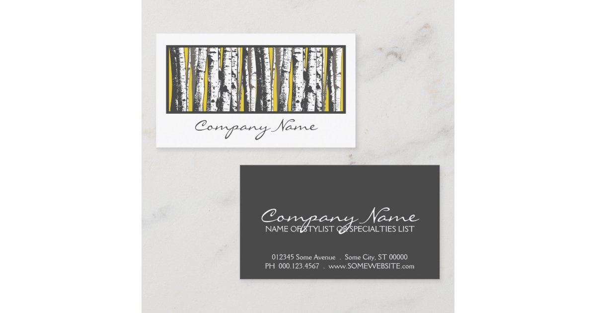 aspen trees business card | Zazzle