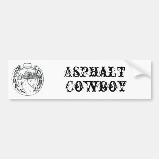Asphalt Cowboy Bumper Sticker 1 | Zazzle.com