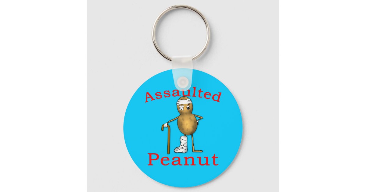 Assaulted Peanut! Funniest Joke Ever T shirt Keychain | Zazzle