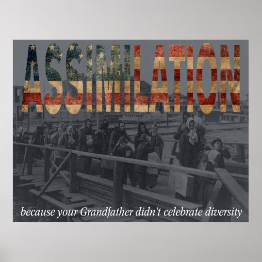 Assimilation Poster | Zazzle.com
