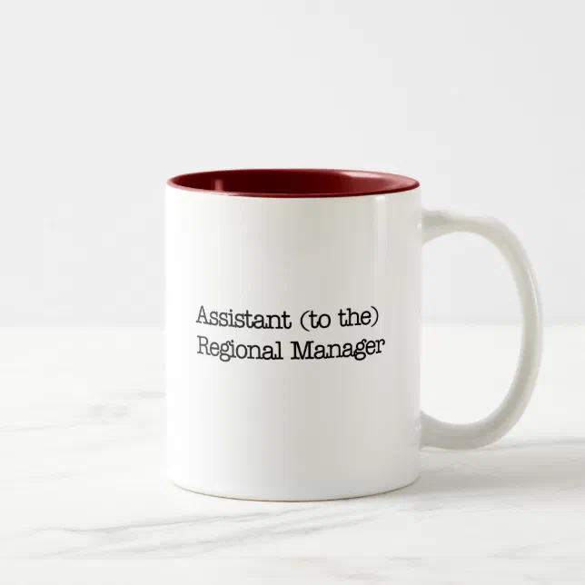 Assistant (to the) Regional Manager Two-Tone Coffee Mug | Zazzle