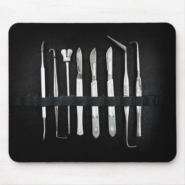 Assorted Antique Embalming Tools Mouse Pad | Zazzle