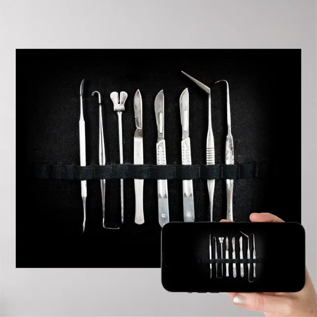 Assorted Antique Embalming Tools Poster | Zazzle