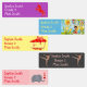 Assorted cute colorful girl grade school kids' labels | Zazzle