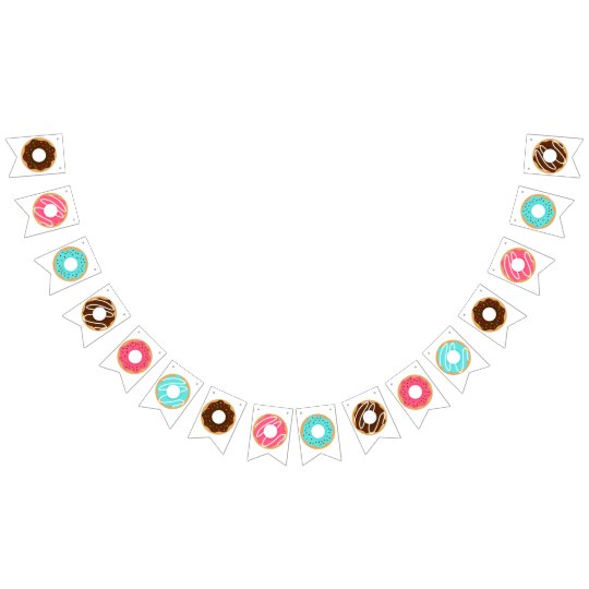 Assorted Donuts Bunting Flags | Zazzle.com