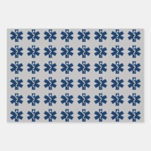 Assorted Paramedic EMT EMS Wrapping Paper Sheets | Zazzle