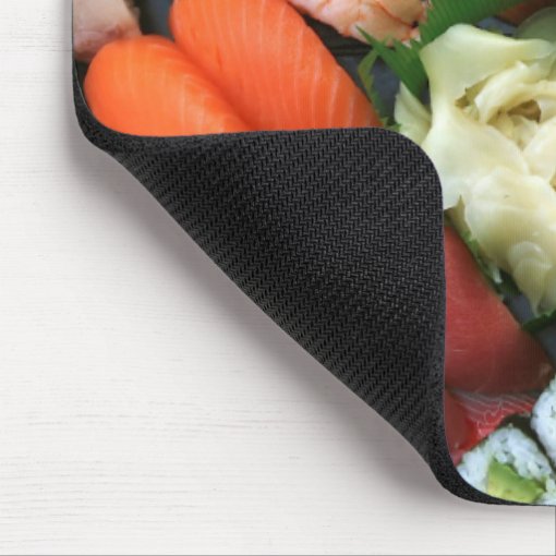 Assortment of Japanese sushi favorites Mouse Pad | Zazzle