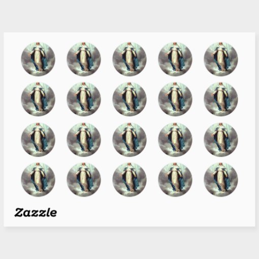 Assumption of Mary Classic Round Sticker | Zazzle