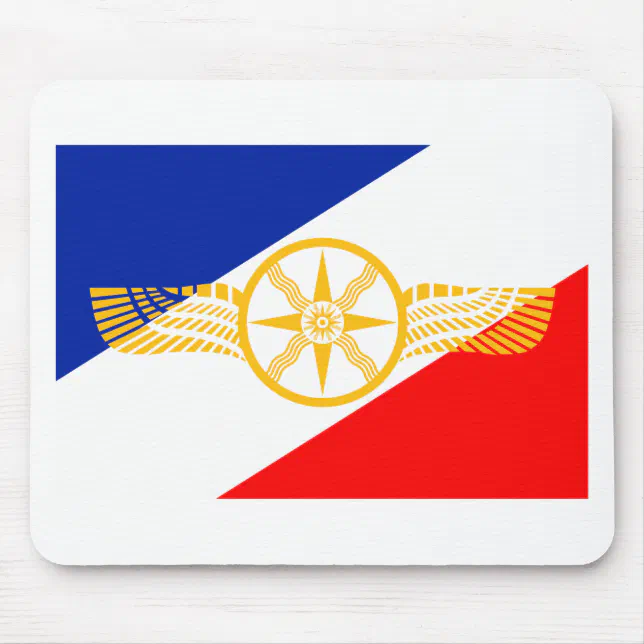 Assyrian Flag, Chaldean Flag, Syriac Flag (Union) Mouse Pad | Zazzle