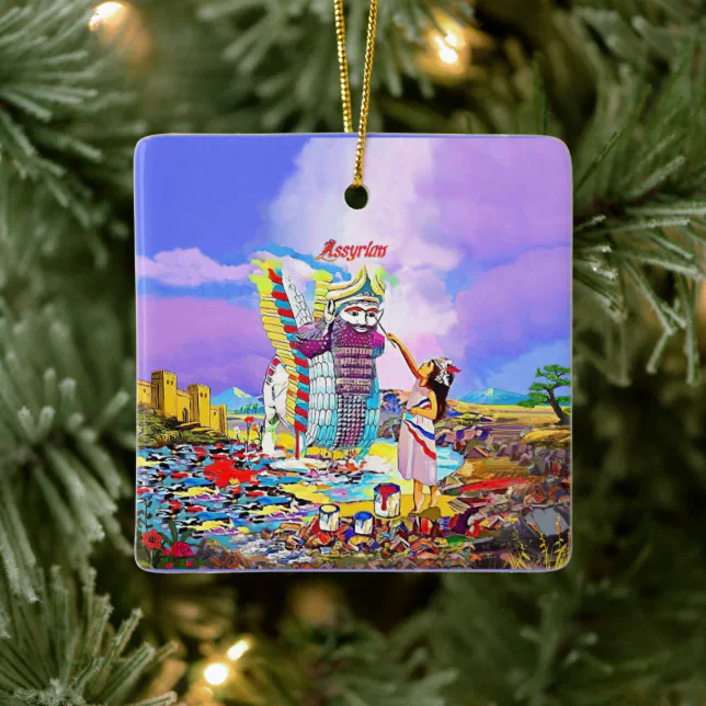 Assyrian New Year Ceramic Ornament | Zazzle