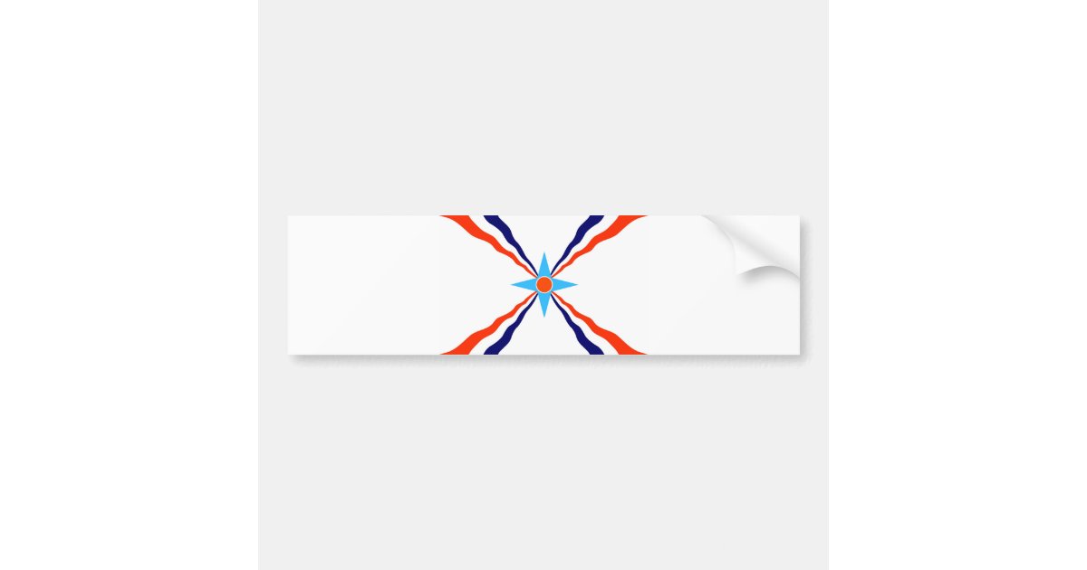 assyrian people flag bumper sticker | Zazzle