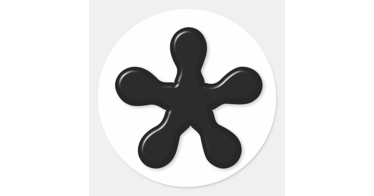 Asterisk Sticker | Zazzle