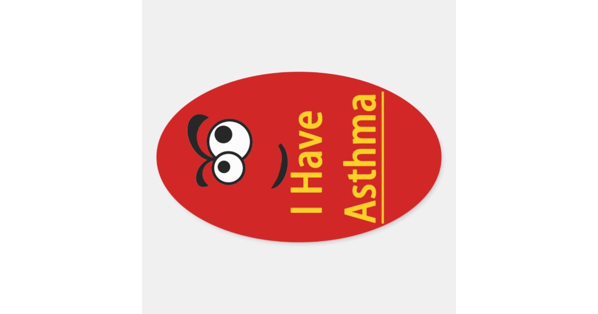 Asthma alert children's sticker | Zazzle