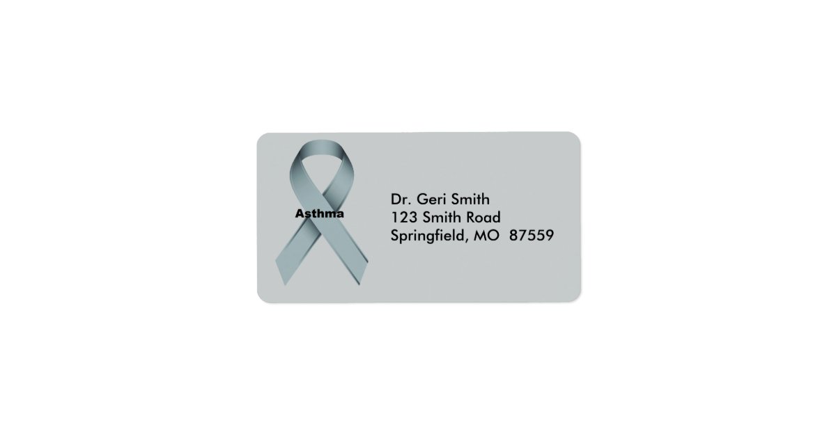Asthma Label | Zazzle