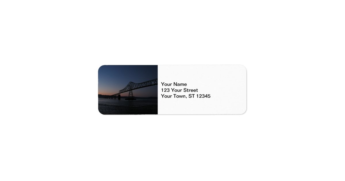 Astoria-Megler Bridge Label | Zazzle
