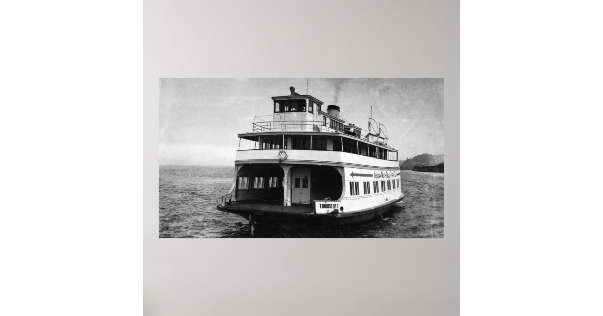 Astoria, Oregon View of Ferry Megler Photograph Poster | Zazzle