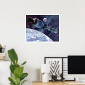 ASTP Docking Apollo Soyuz Spacecraft Poster | Zazzle