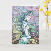 Astra Celestial Mermaid Art Card Notecard | Zazzle