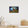 Astral Ruins Digital Art Poster | Zazzle