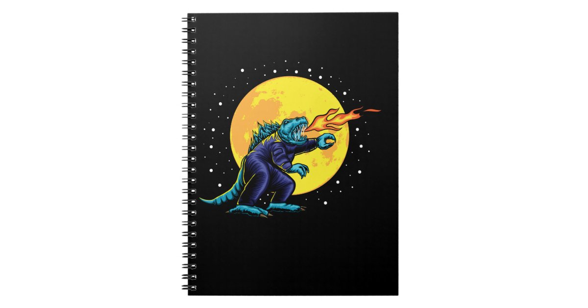 astro godzilla illustration with design notebook | Zazzle