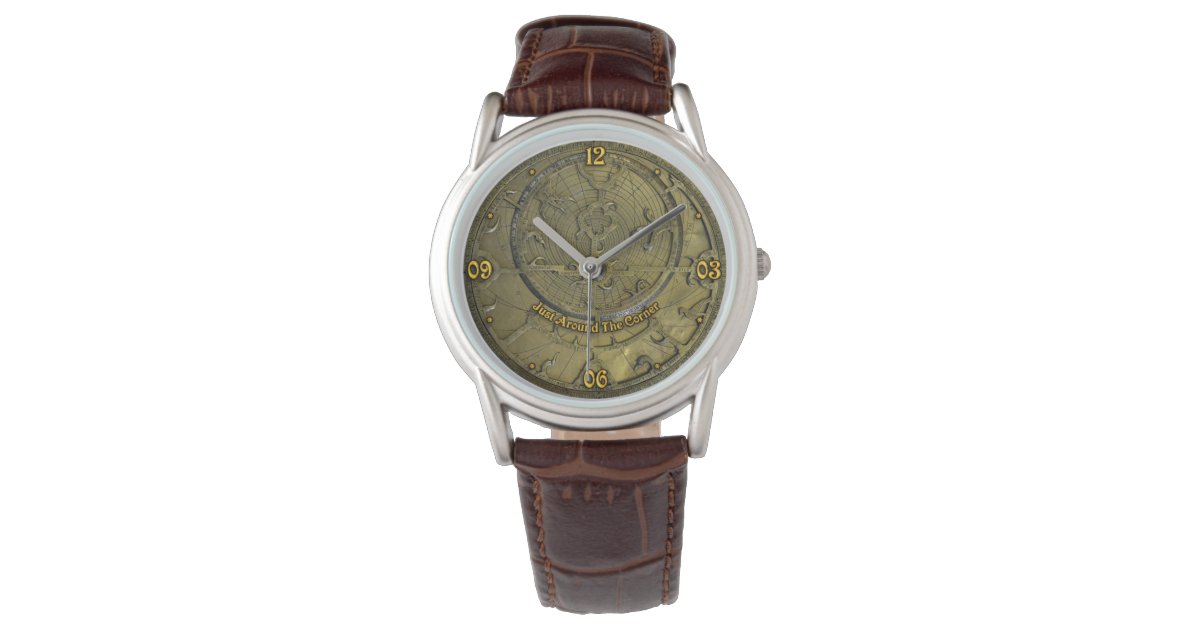 Astrolabe face design watch | Zazzle