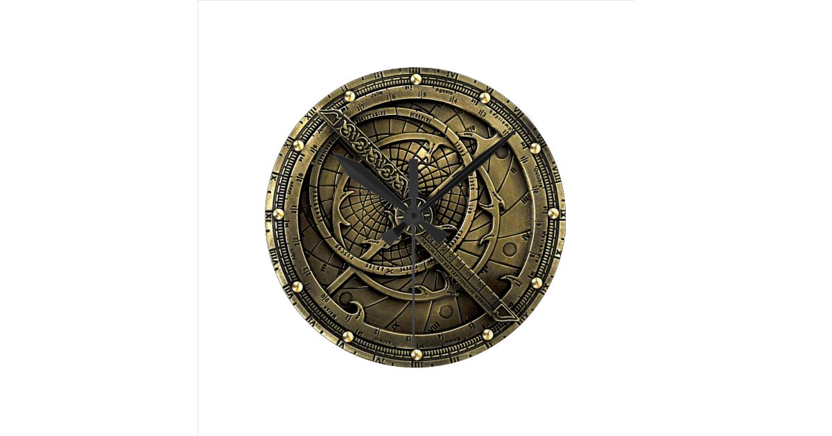 Astrolabe wall clock | Zazzle.com