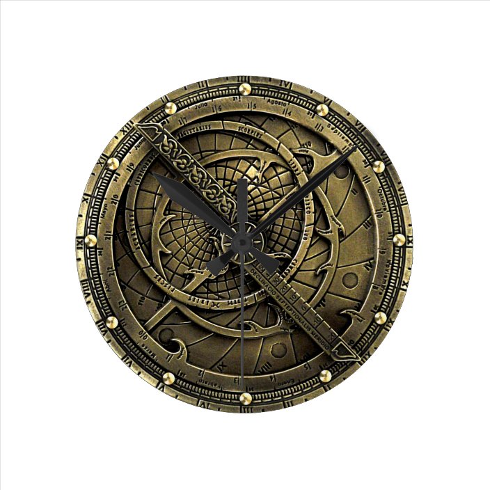 Astrolabe wall clock | Zazzle.com