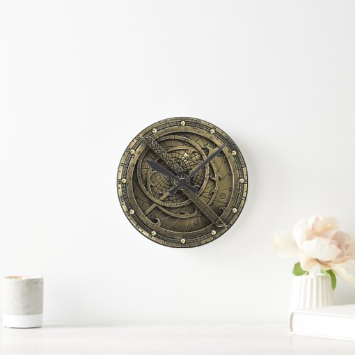 Astrolabe wall clock | Zazzle